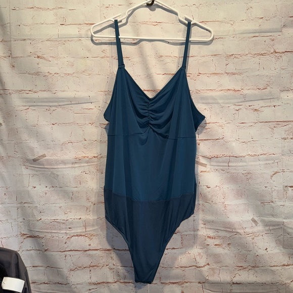 torrid | Tops | Torrid Teal Body Suit 2 Tank Adjustable Straps Fitted ...